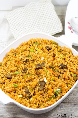 Cameroon Jollof Rice Recipe: Easy Method | Precious Core