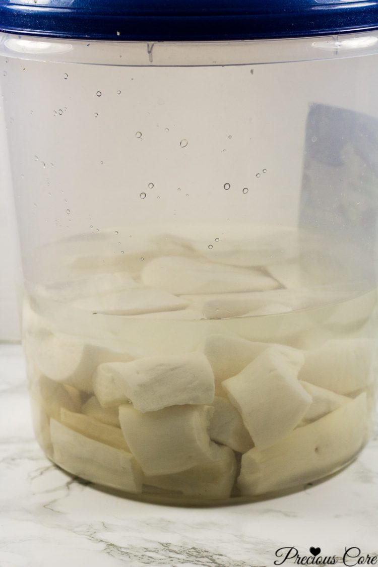 How To Make Water Fufu From Scratch Cassava Fufu Precious Core