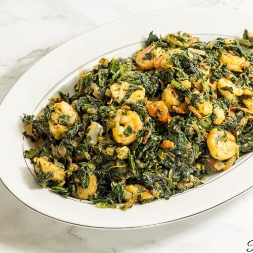 AFRICAN SPINACH STEW WITH CHICKEN AND SHRIMP | Precious Core