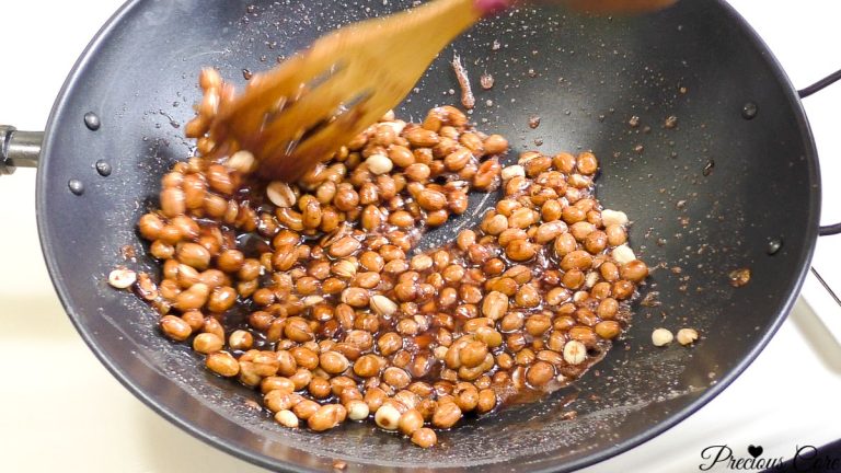 GROUNDNUT SWEET RECIPE - CANDIED PEANUTS | Precious Core
