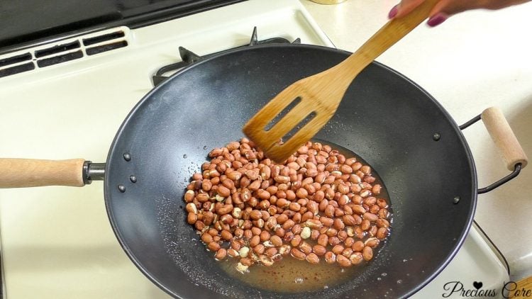 GROUNDNUT SWEET RECIPE - CANDIED PEANUTS | Precious Core