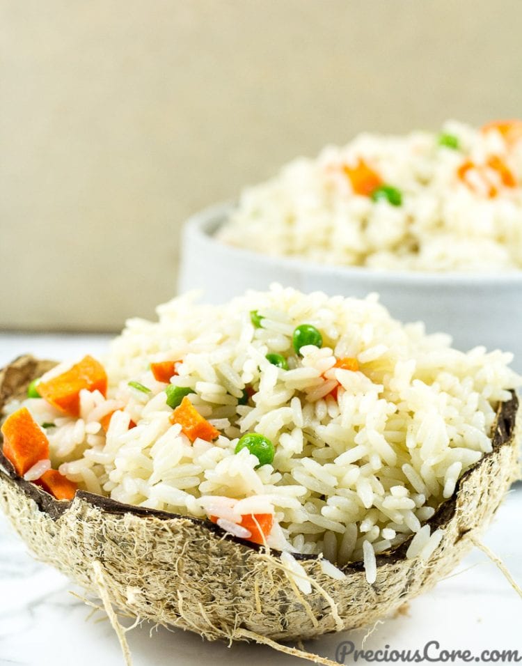 Easy Coconut Rice | Precious Core