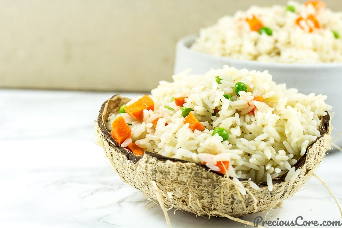 EASY COCONUT RICE | Precious Core