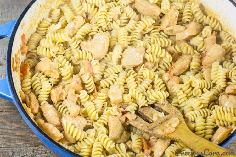 One Pot Creamy Macaroni and Chicken | Precious Core
