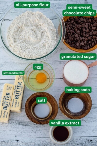 Easiest Chocolate Chip Cookies | Precious Core