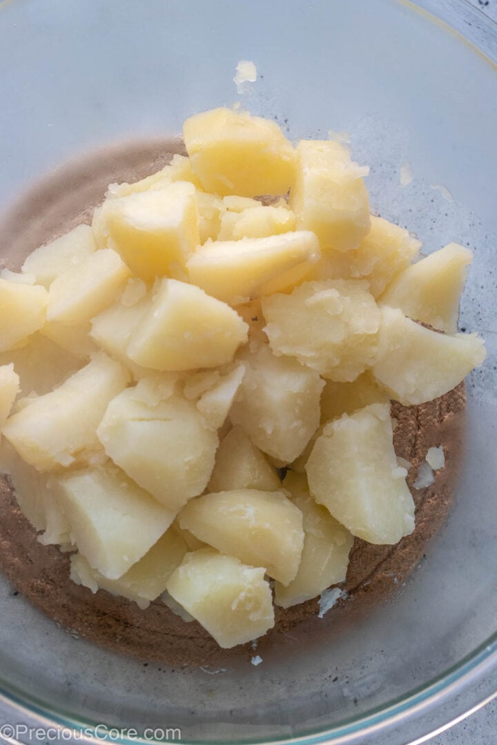 Rosemary Garlic Mashed Potatoes | Precious Core