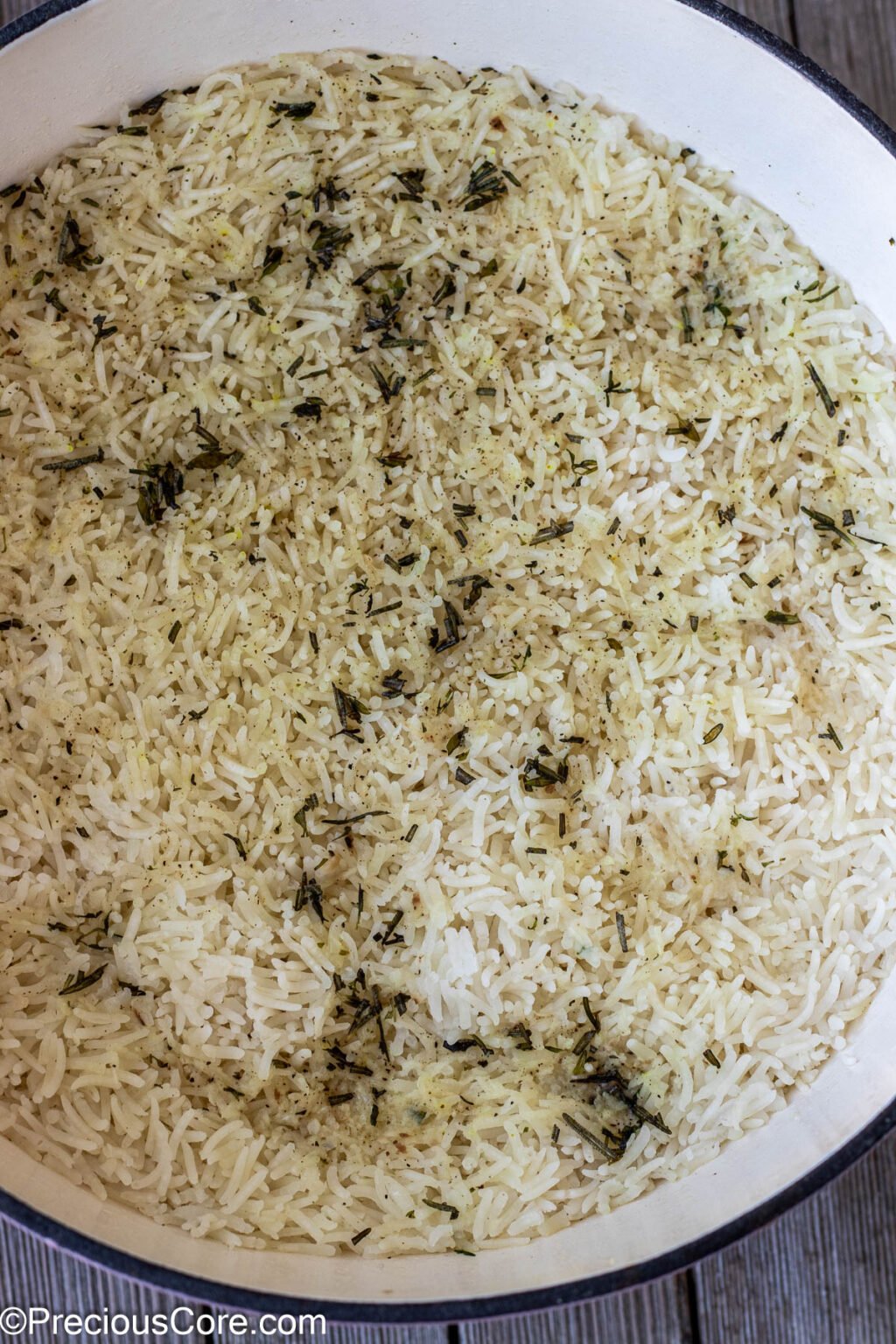 Garlic Herb Rice | Precious Core