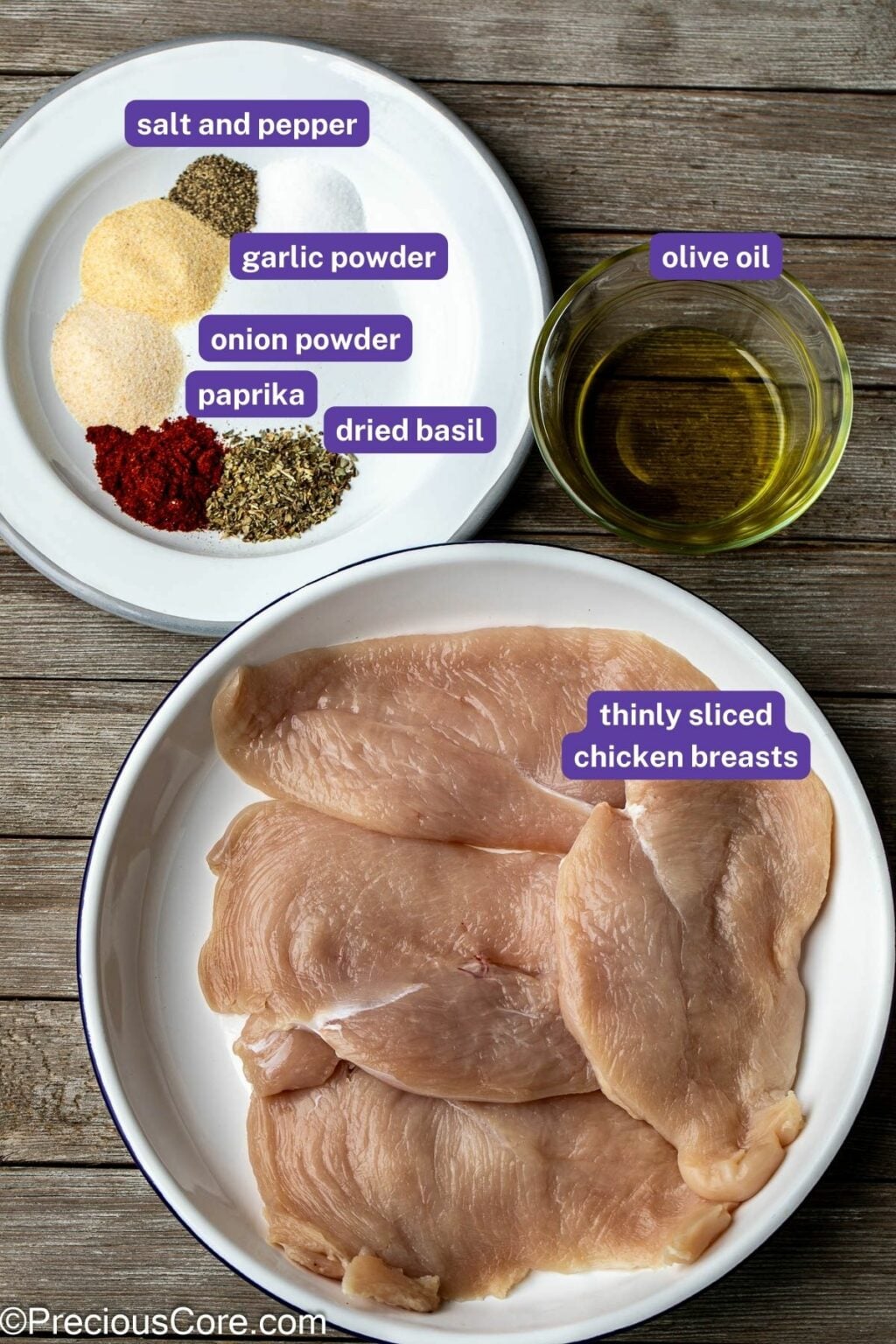 Baked Thin Chicken Breasts | Precious Core