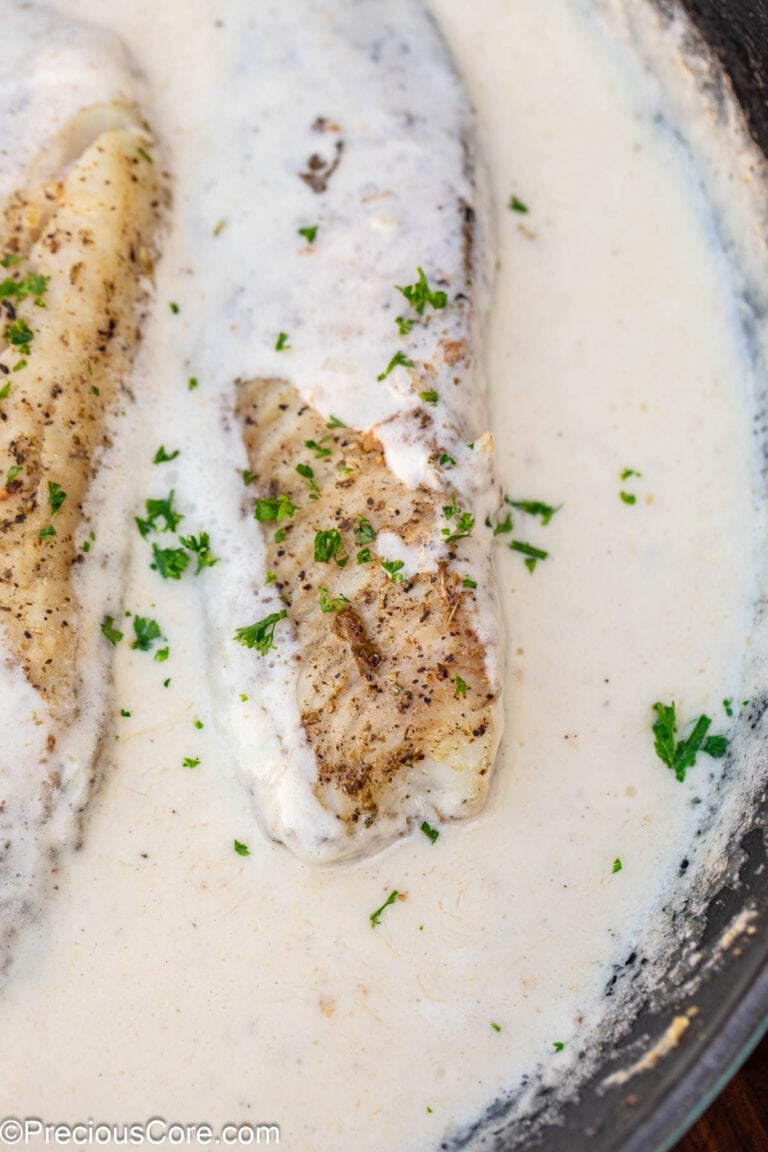 Fish In White Sauce | Precious Core