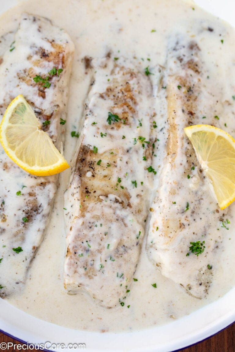 Fish In White Sauce | Precious Core