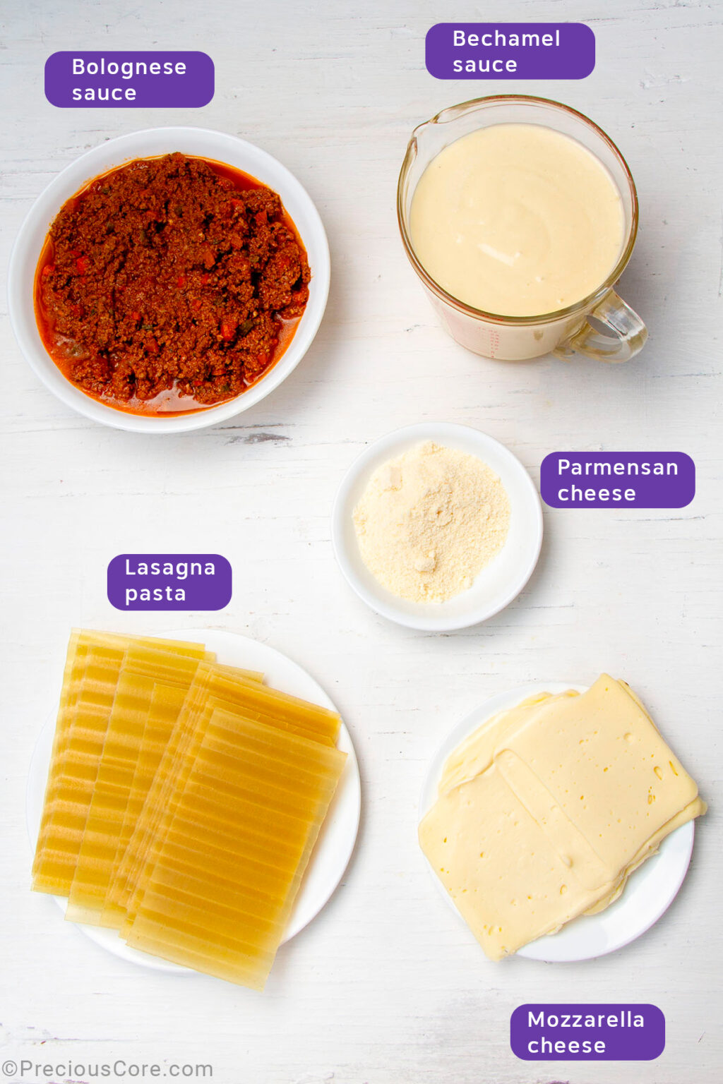 Lasagna with Béchamel Sauce | Precious Core
