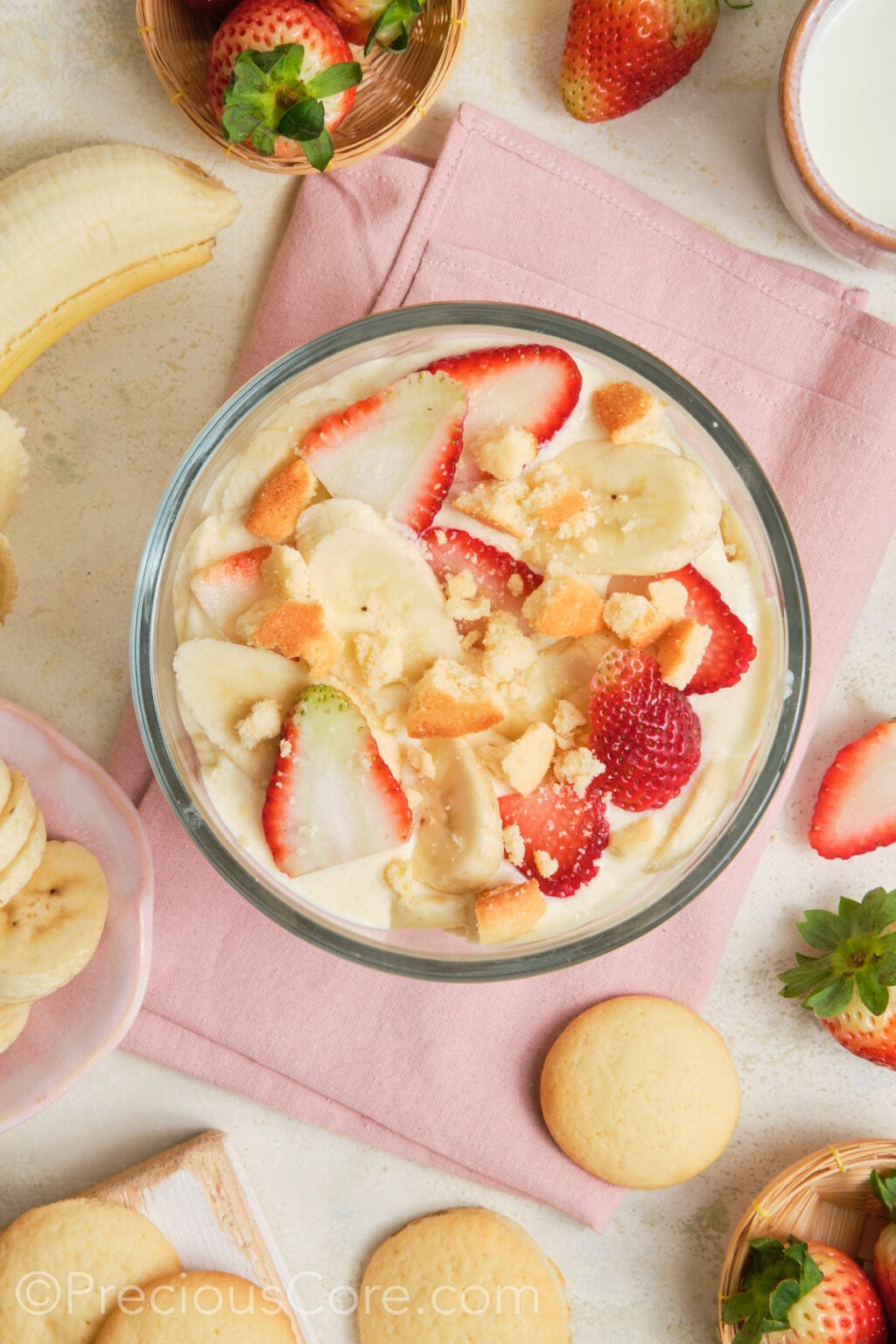 Strawberry Banana Pudding | Precious Core