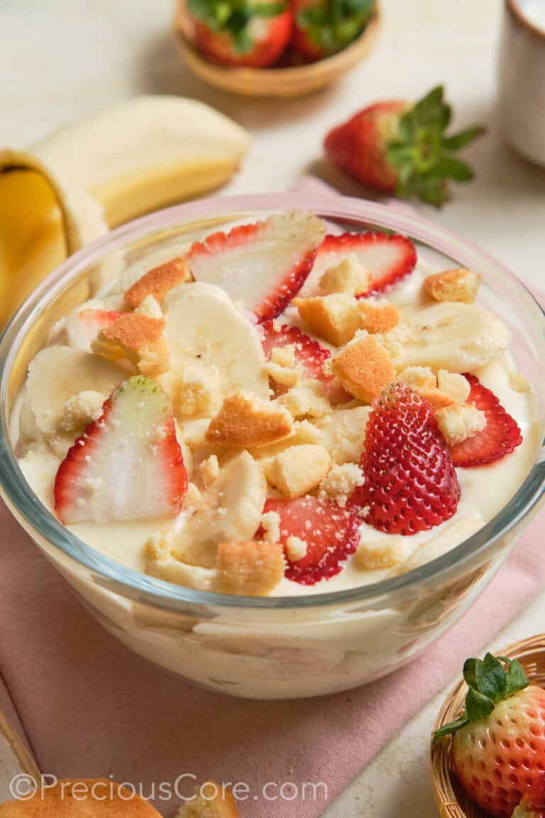 Strawberry Banana Pudding | Precious Core