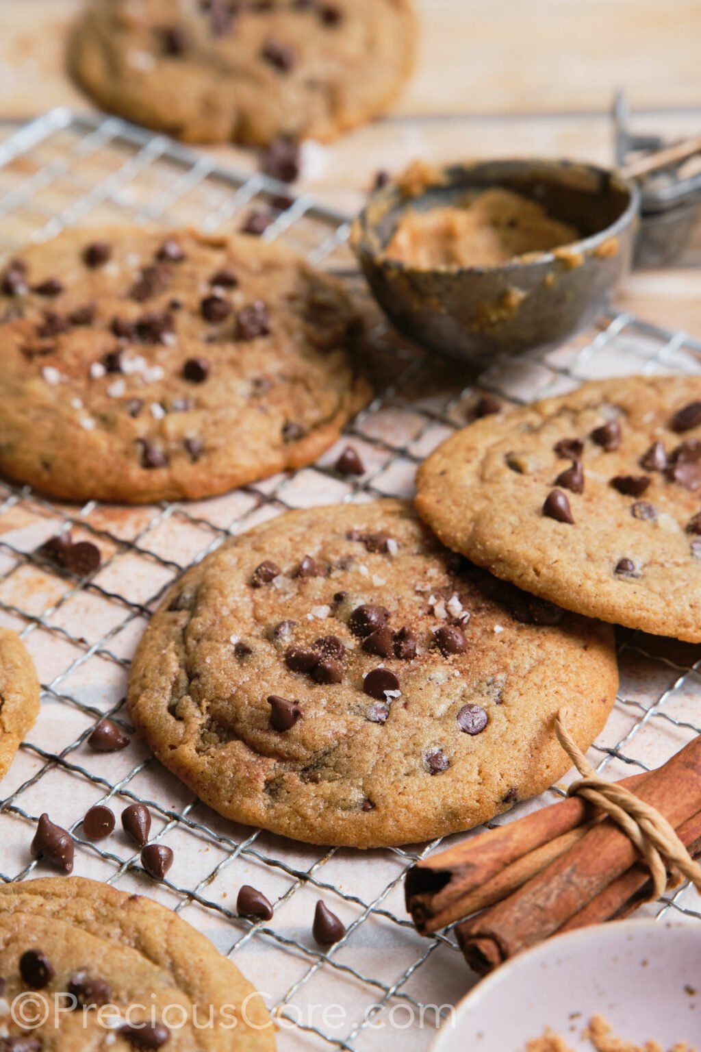 Cinnamon Chocolate Chip Cookies | Precious Core