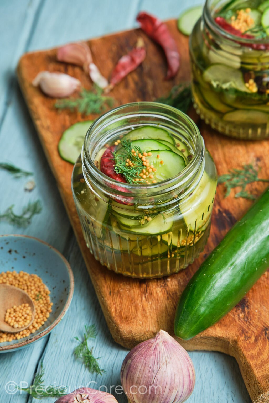 Quick Pickled Cucumbers | Precious Core