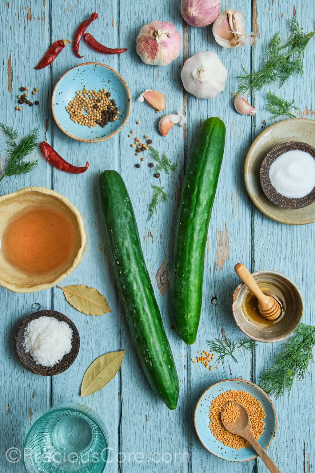 Quick Pickled Cucumbers | Precious Core