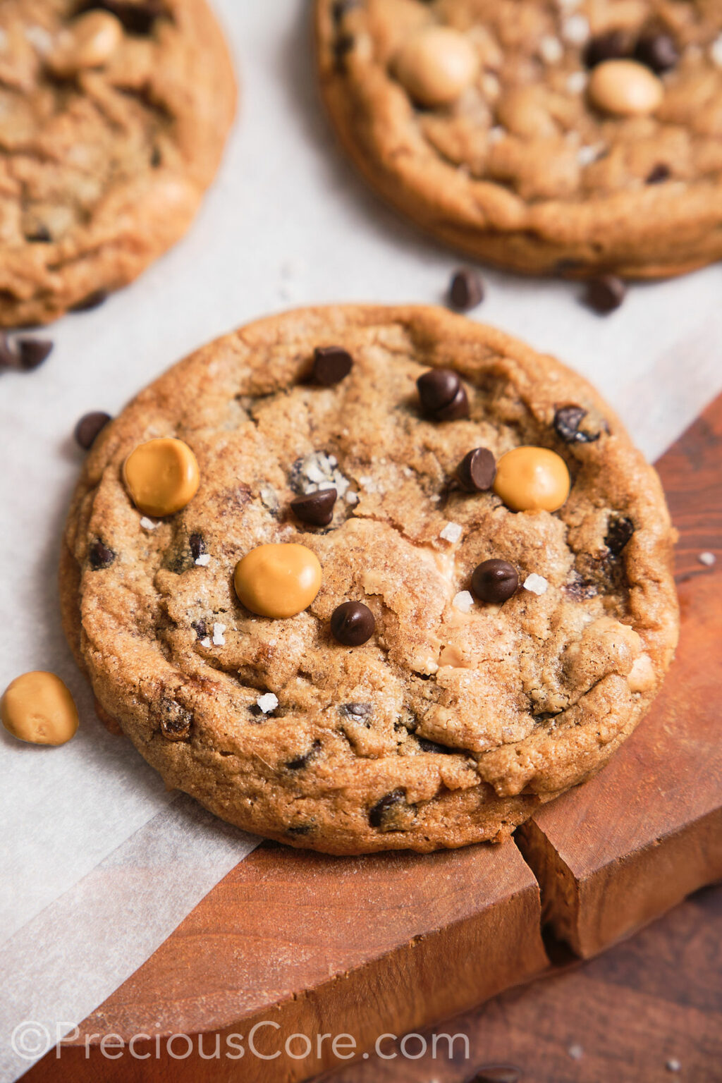 Chocolate Chip Butterscotch Chip Cookies | Precious Core