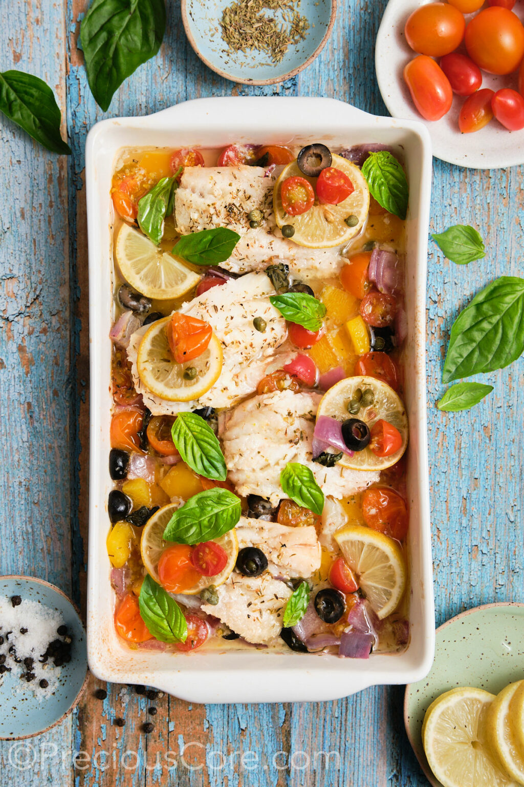 Mediterranean Baked Fish | Precious Core