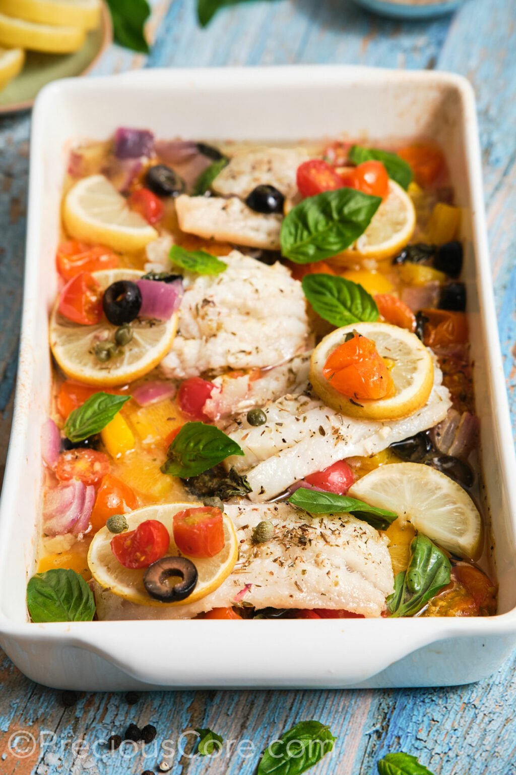 Mediterranean Baked Fish | Precious Core